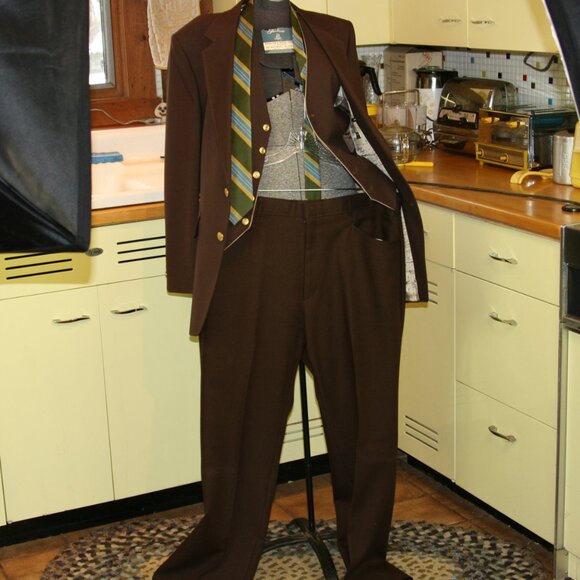 Sears | Suits & Blazers | Vintage Polyester Mens 3 Piece Suit Set Sears ...